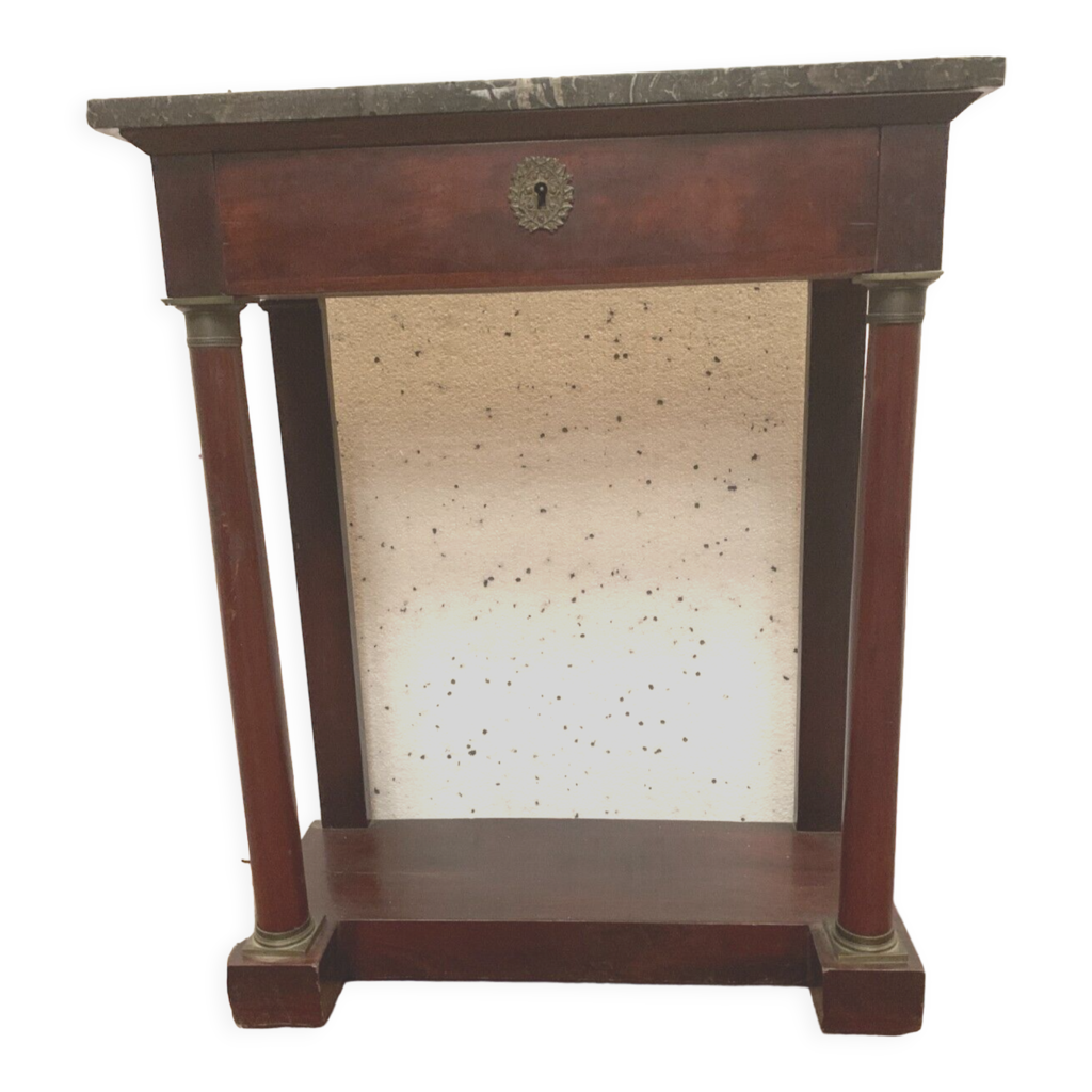 Console empire à colonnes en acajou xix siècle | Selency