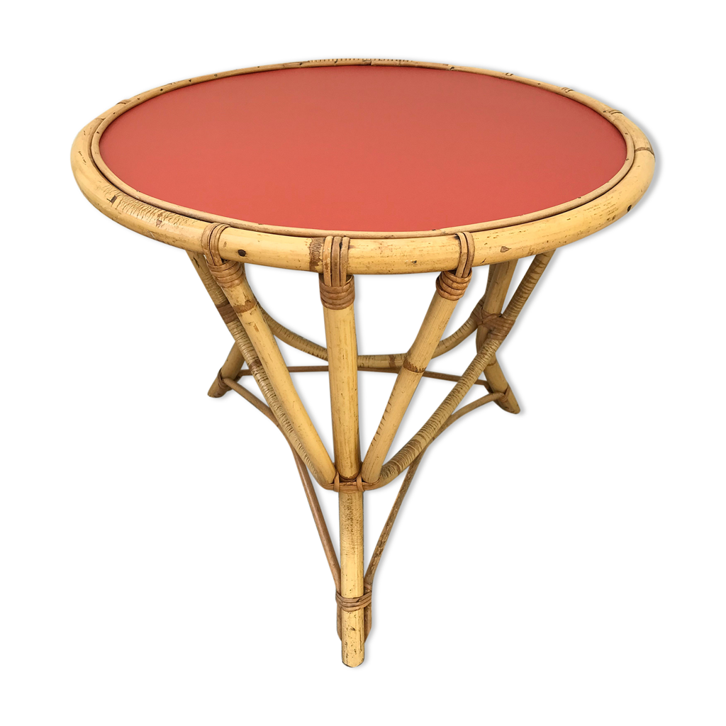 Table basse en rotin | Selency