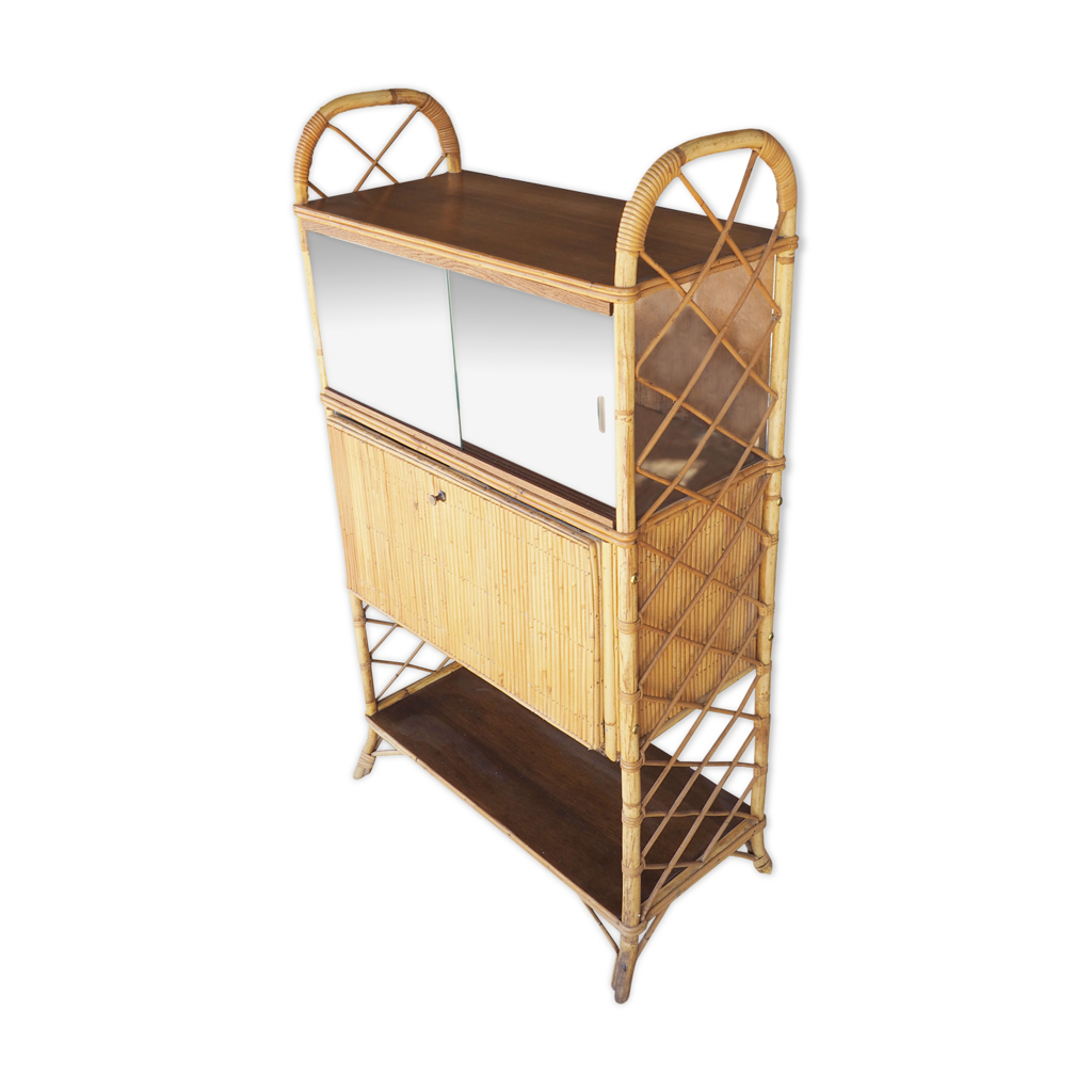 Meuble bar en rotin | Selency