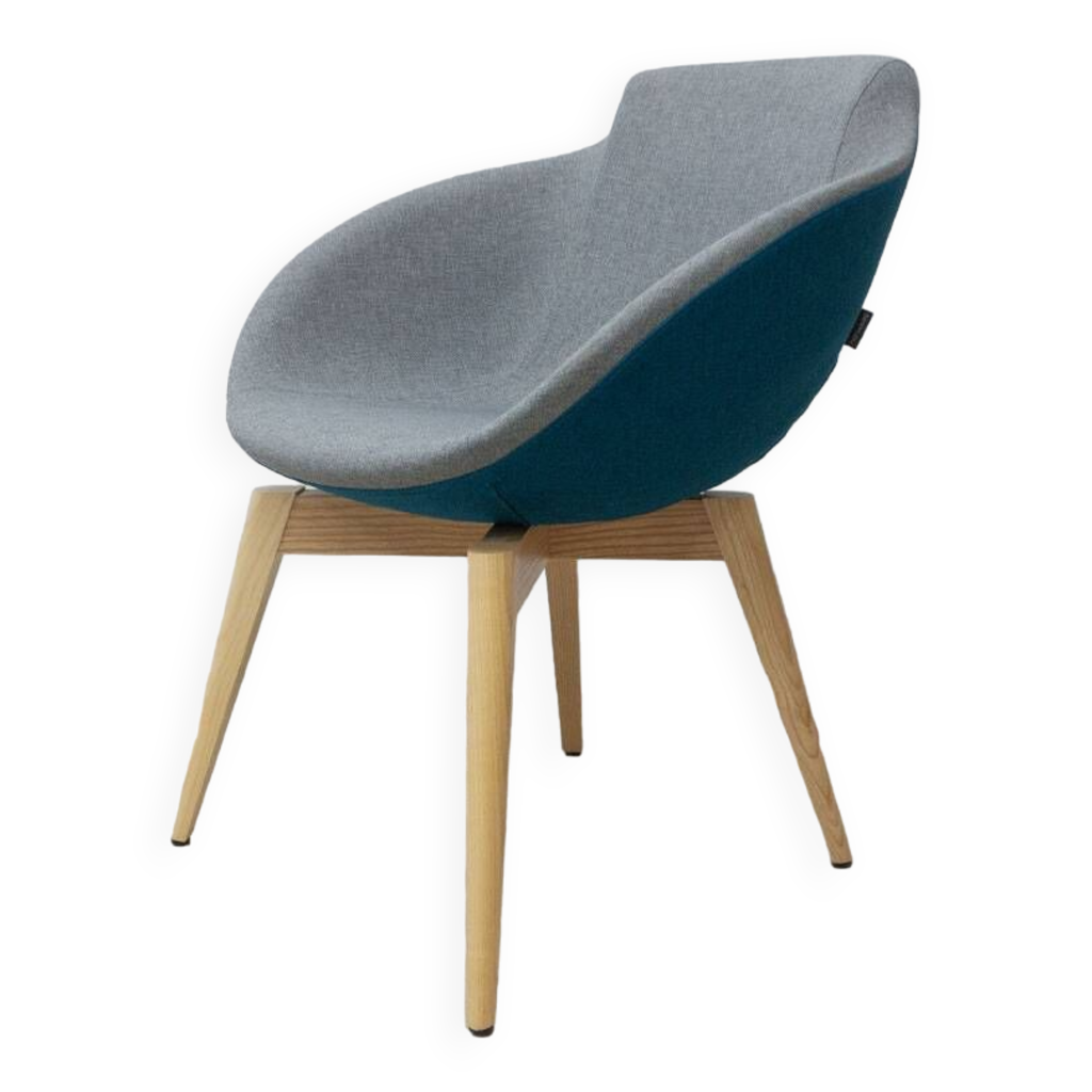 Tula lounge chair from Narbutas Gray and Blue | Selency