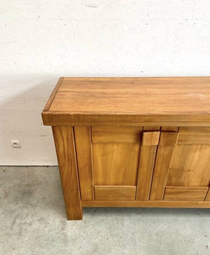 Enfilade en orme massif, Maison Regain 1970 vintage | Selency