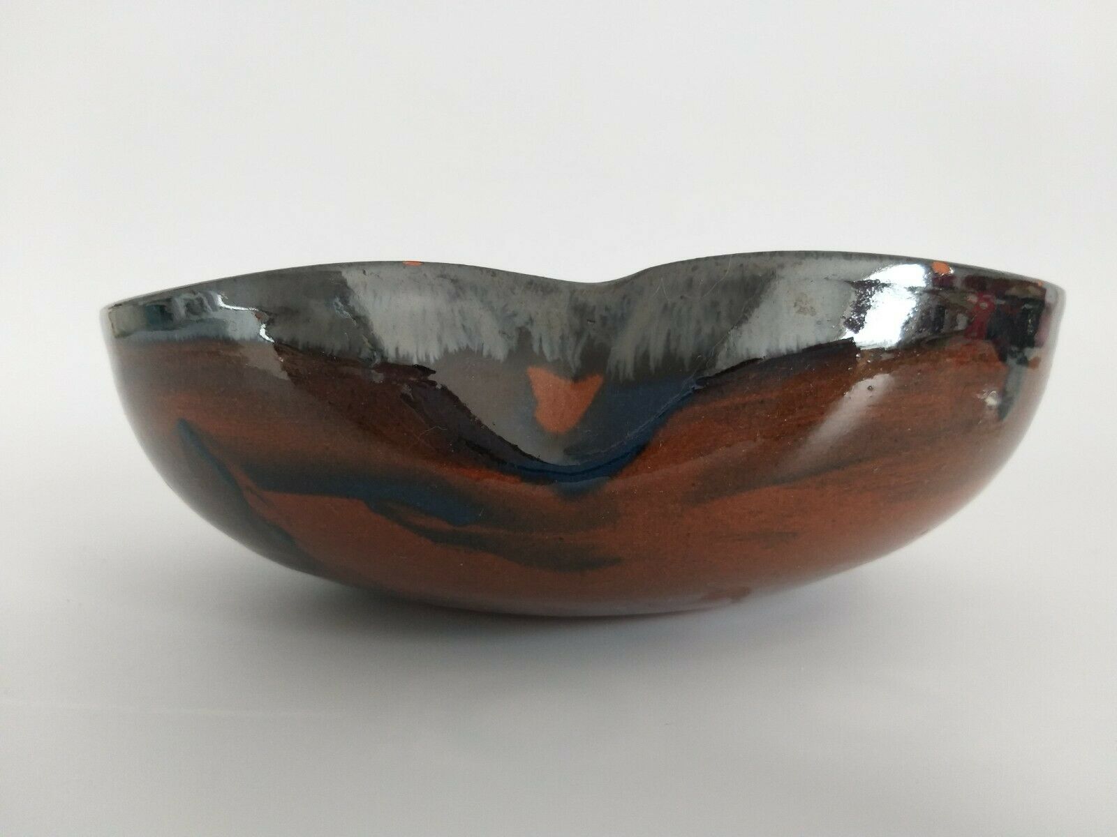 Coupe en céramique signée Thomas Buxo 1960 forme libre | Selency
