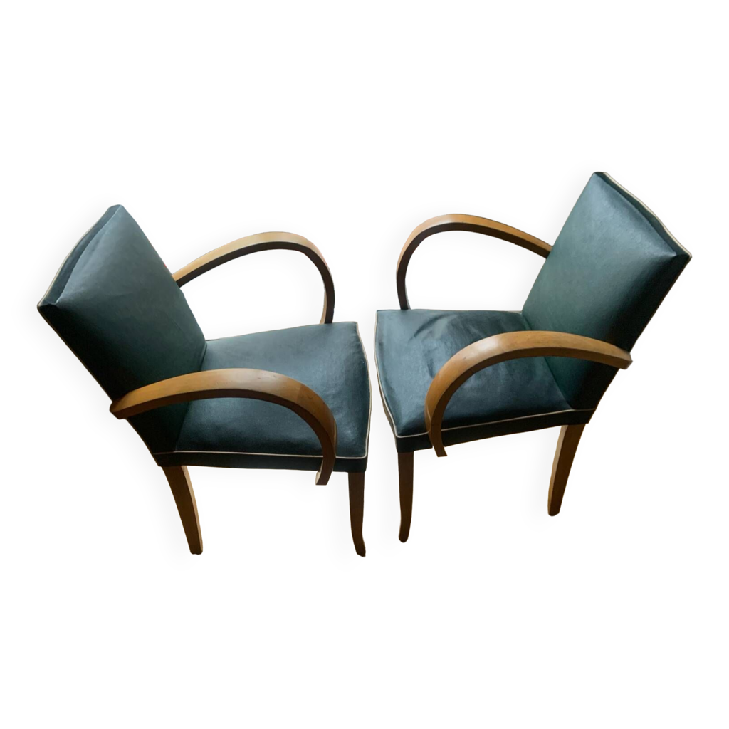 2 fauteuils bridge annees 50 | Selency