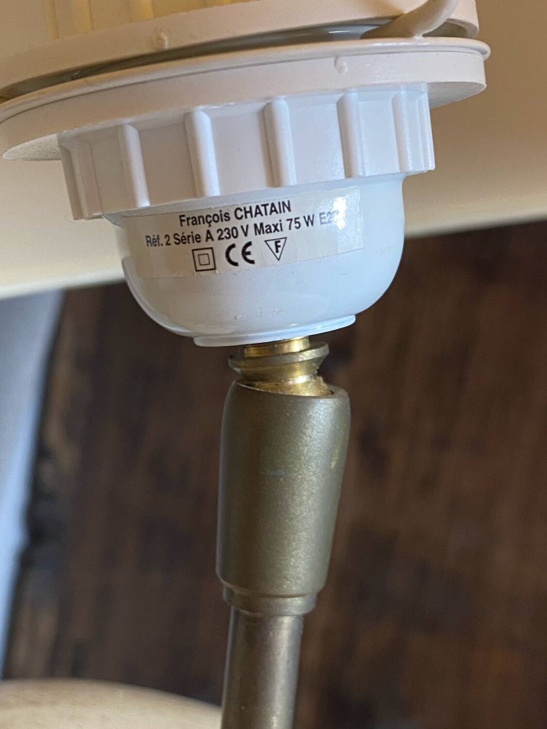 Lampe de table galets, abat-jour inclinable, François Chatain | Selency