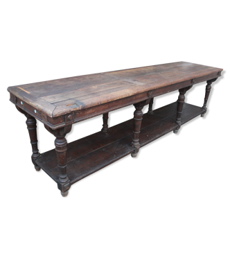 Table de drapier, table de métier en bois massif | Selency