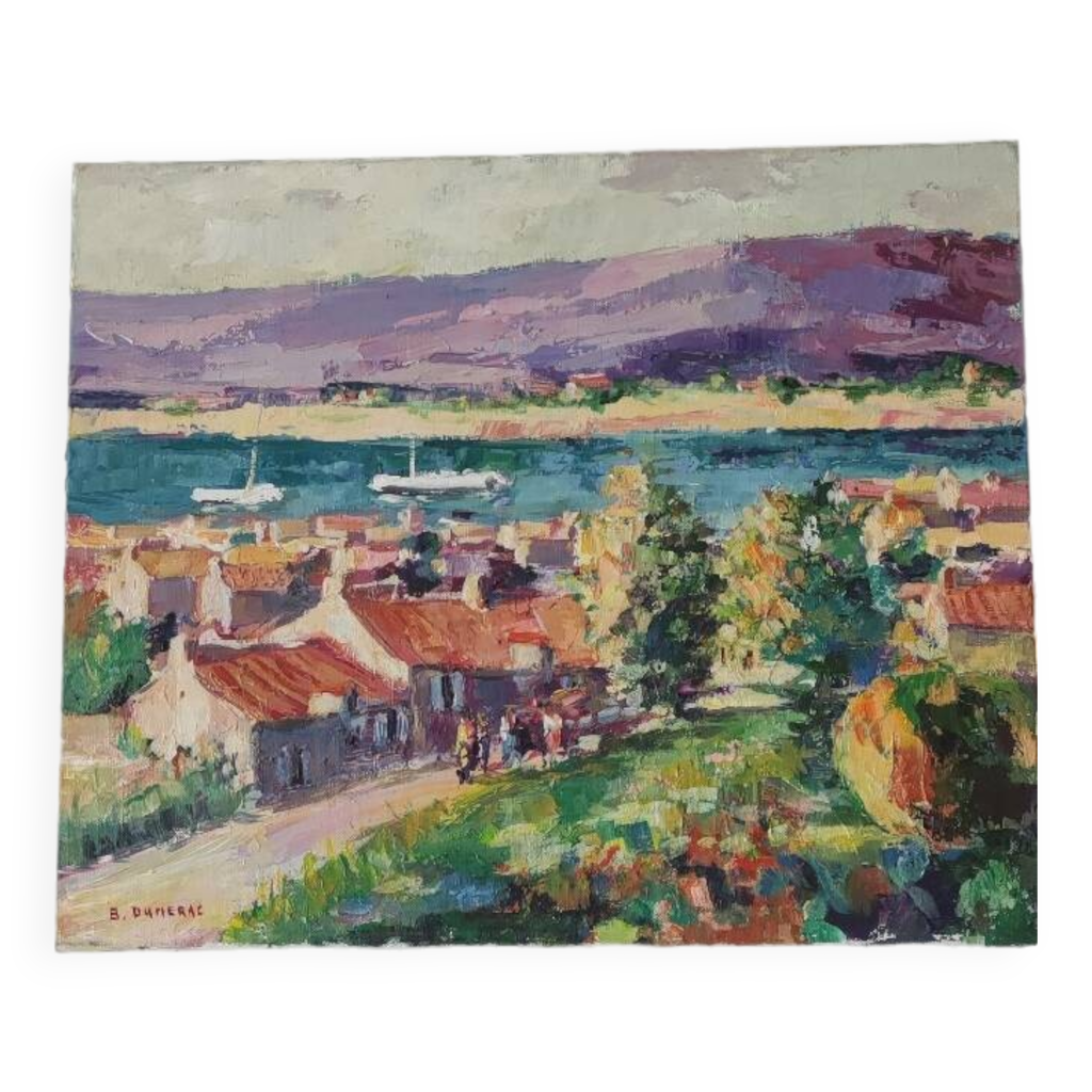 Huile sur toile signée Brigitte Du Merac | Selency