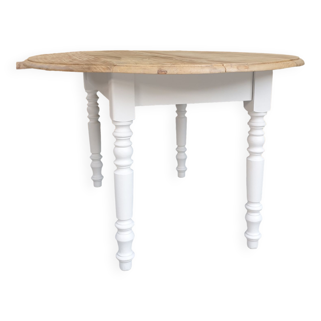 Table bois ovale rabattable | Selency