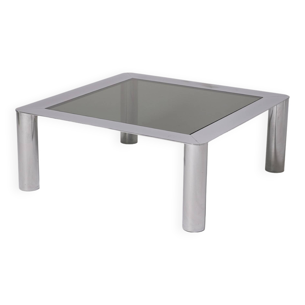 Table basse chromé Sergio Mazza | Selency