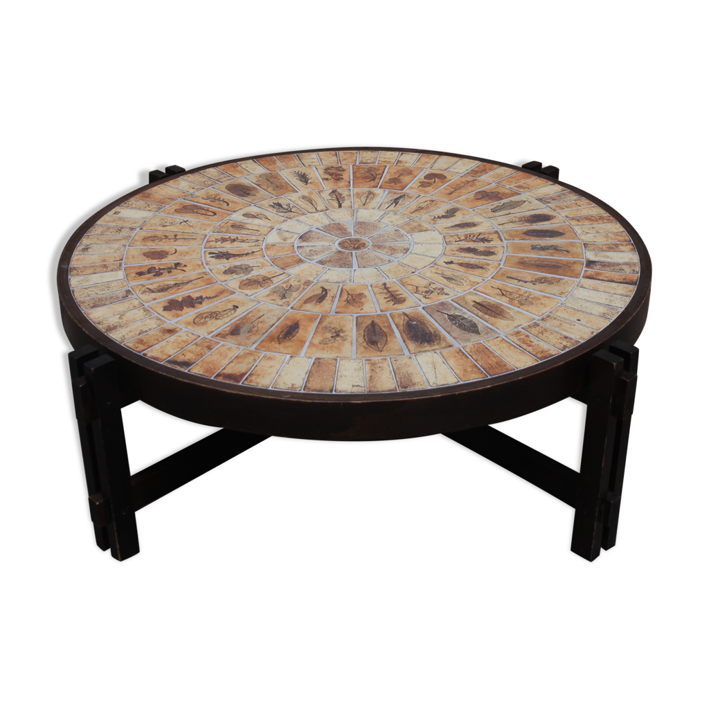 Table basse Herbier par Roger Capron | Selency