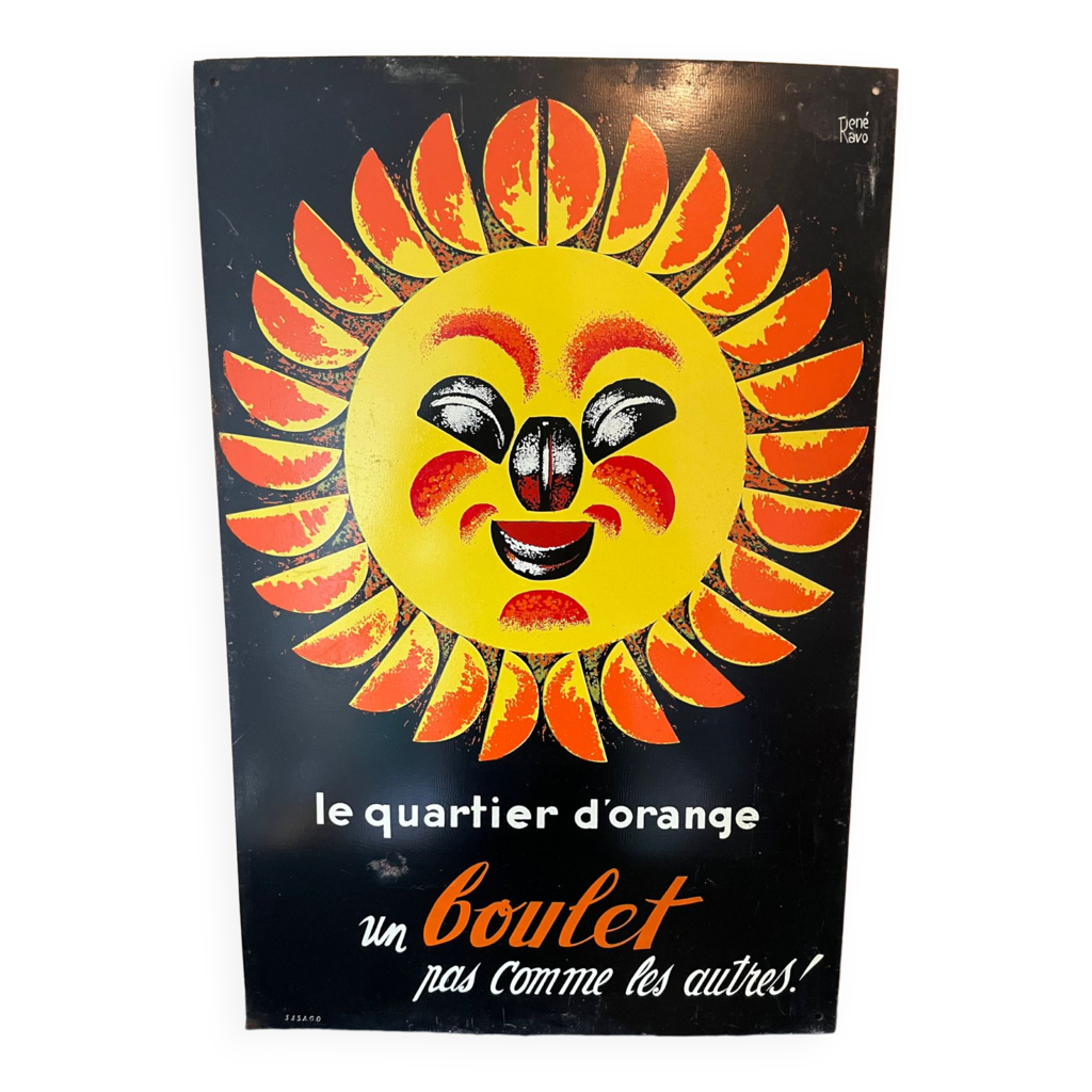 Tôle publicitaire Le quartier d'orange Boulet | Selency