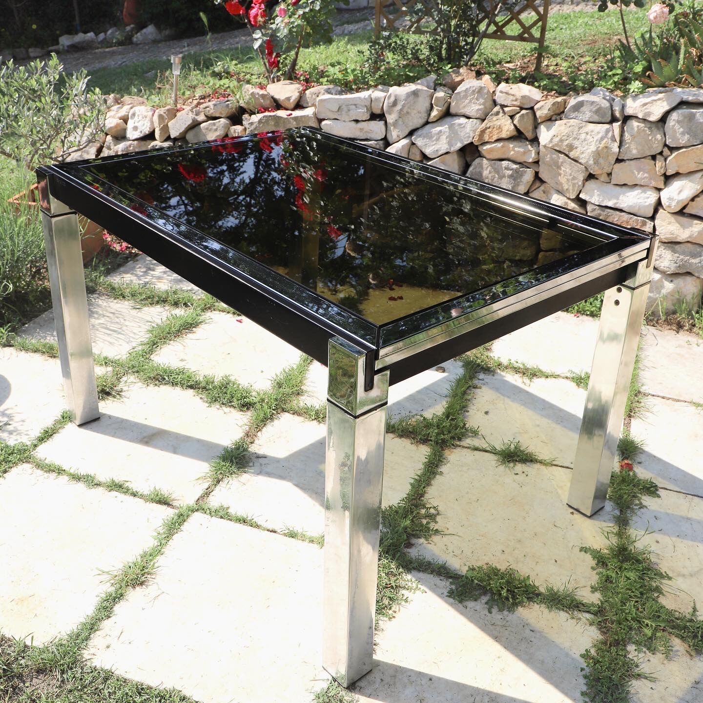 Table à manger par La Metal Arredo Paderno Di Milano 1970 | Selency