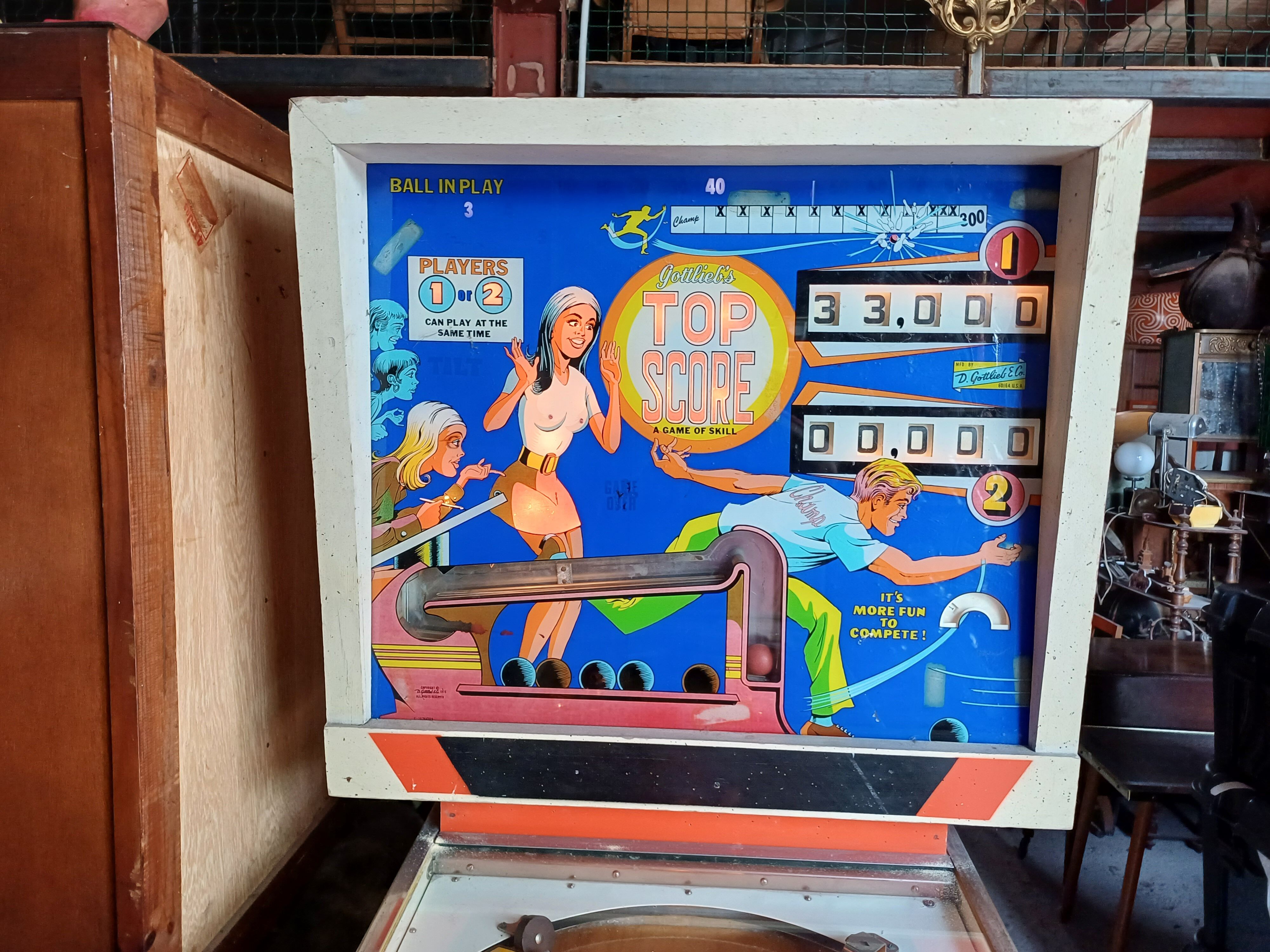 Flipper Gottlieb Top Score 1975 | Selency