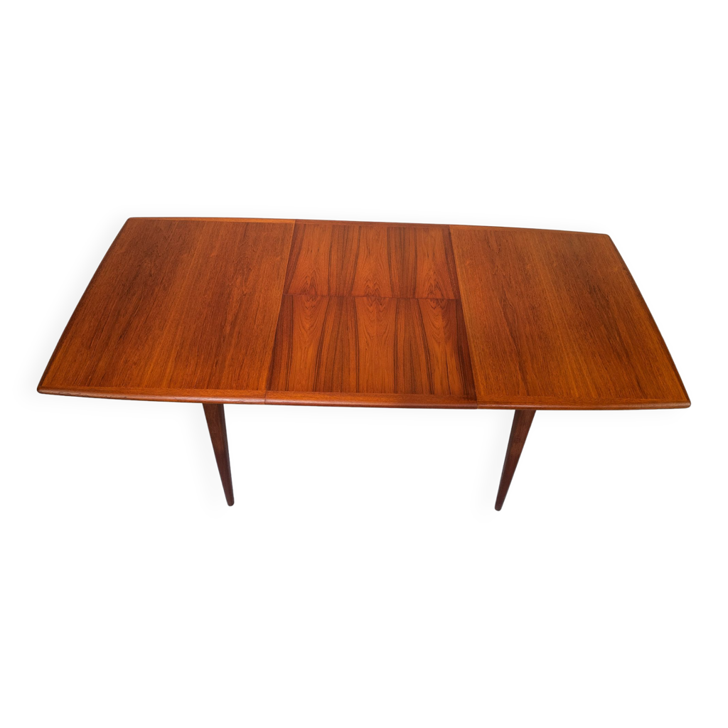 Table à manger extensible en teck, années 1960 | Selency