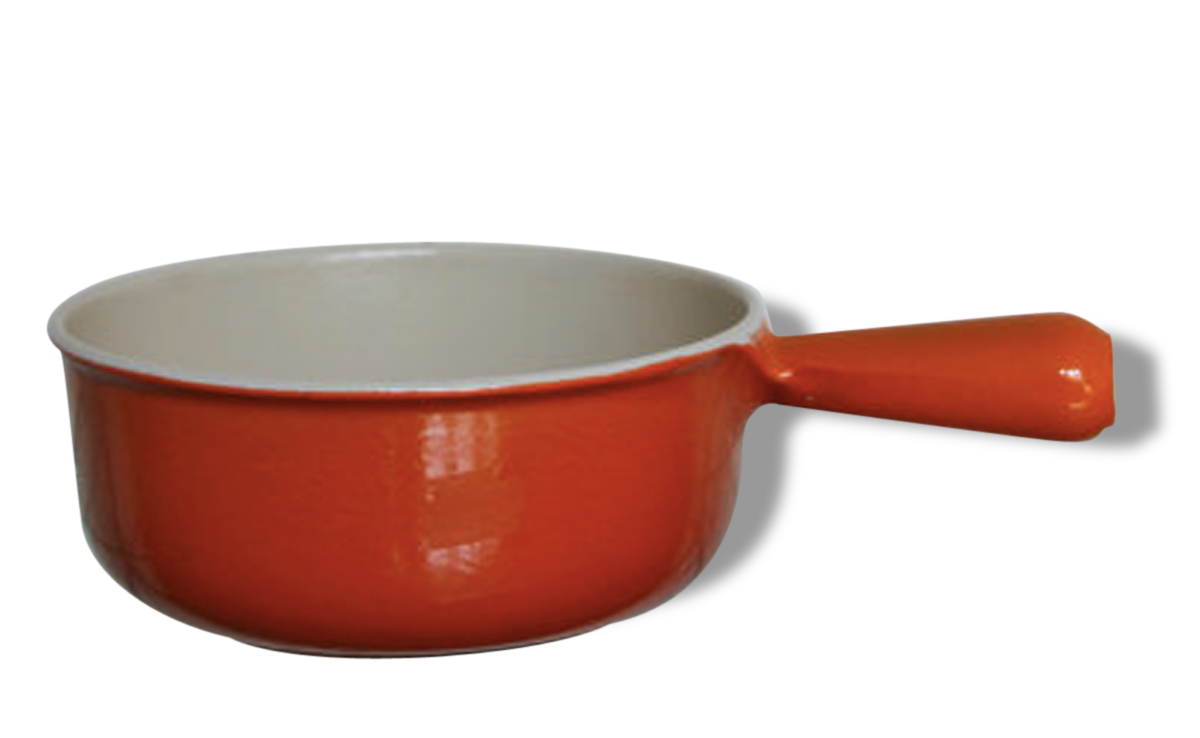 Casserole poêlon caquelon COUSANCES France vintage Fonte émaillée ...
