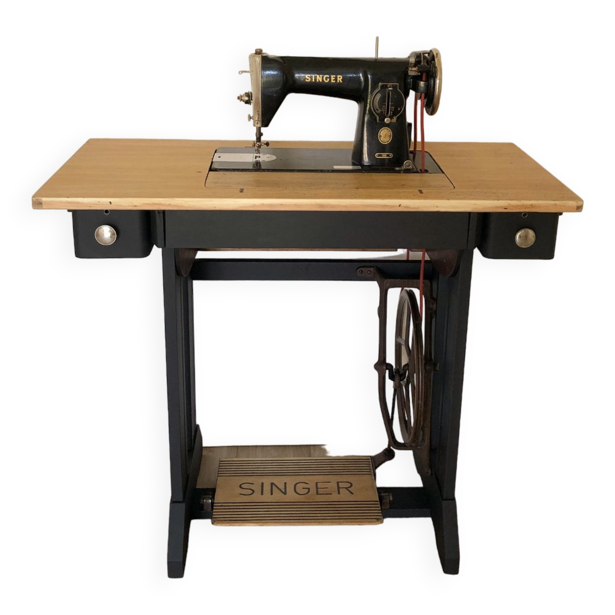 Table de machine à coudre Singer, des années 1920/30, revisitée | Selency