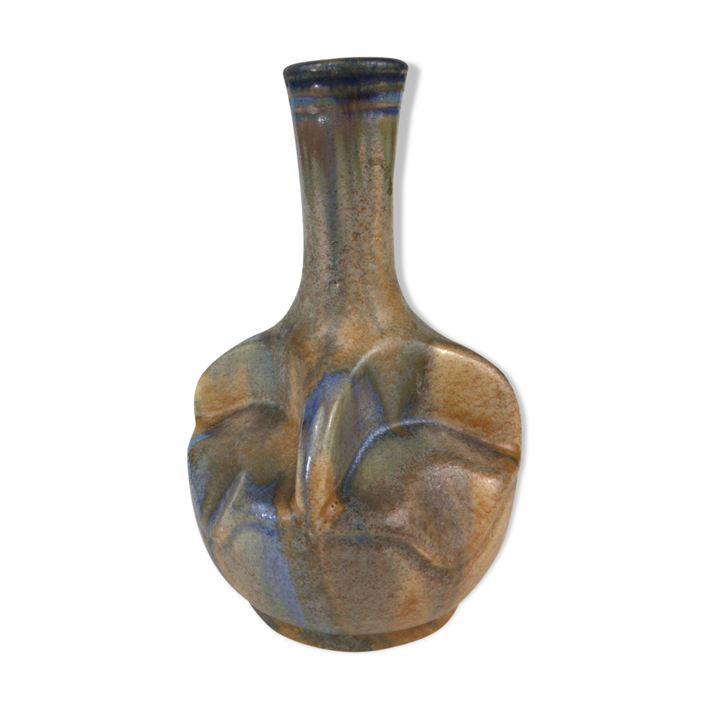 Vase coloquinte en grès belgique art déco | Selency