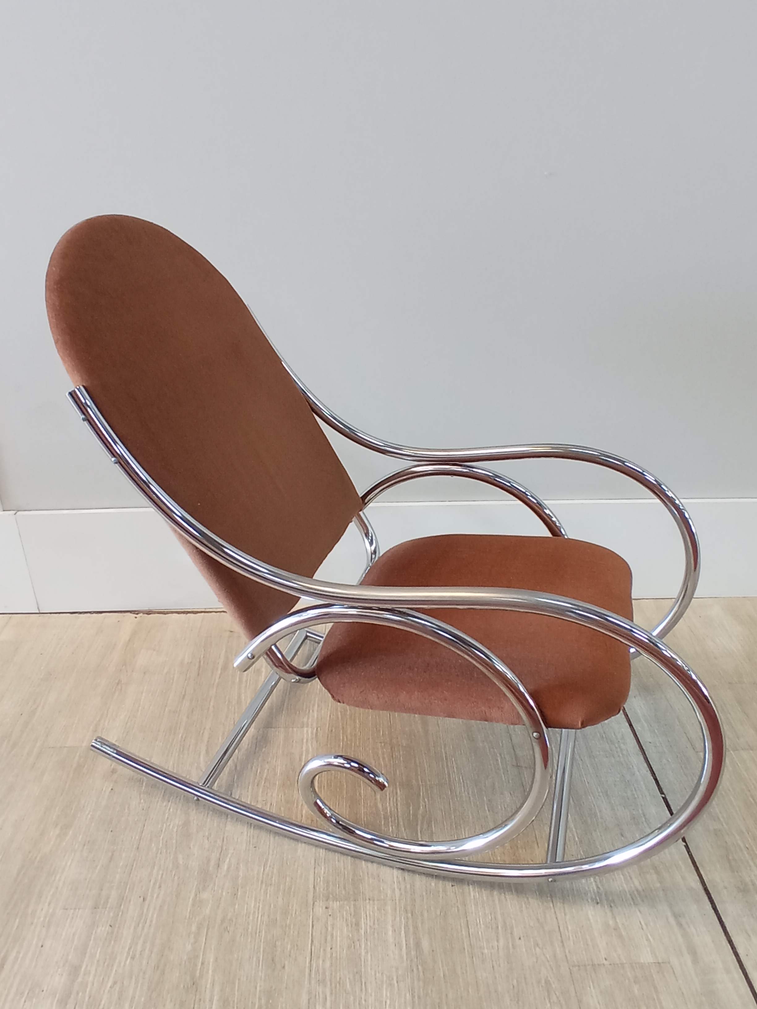 Rocking-chair chromé | Selency