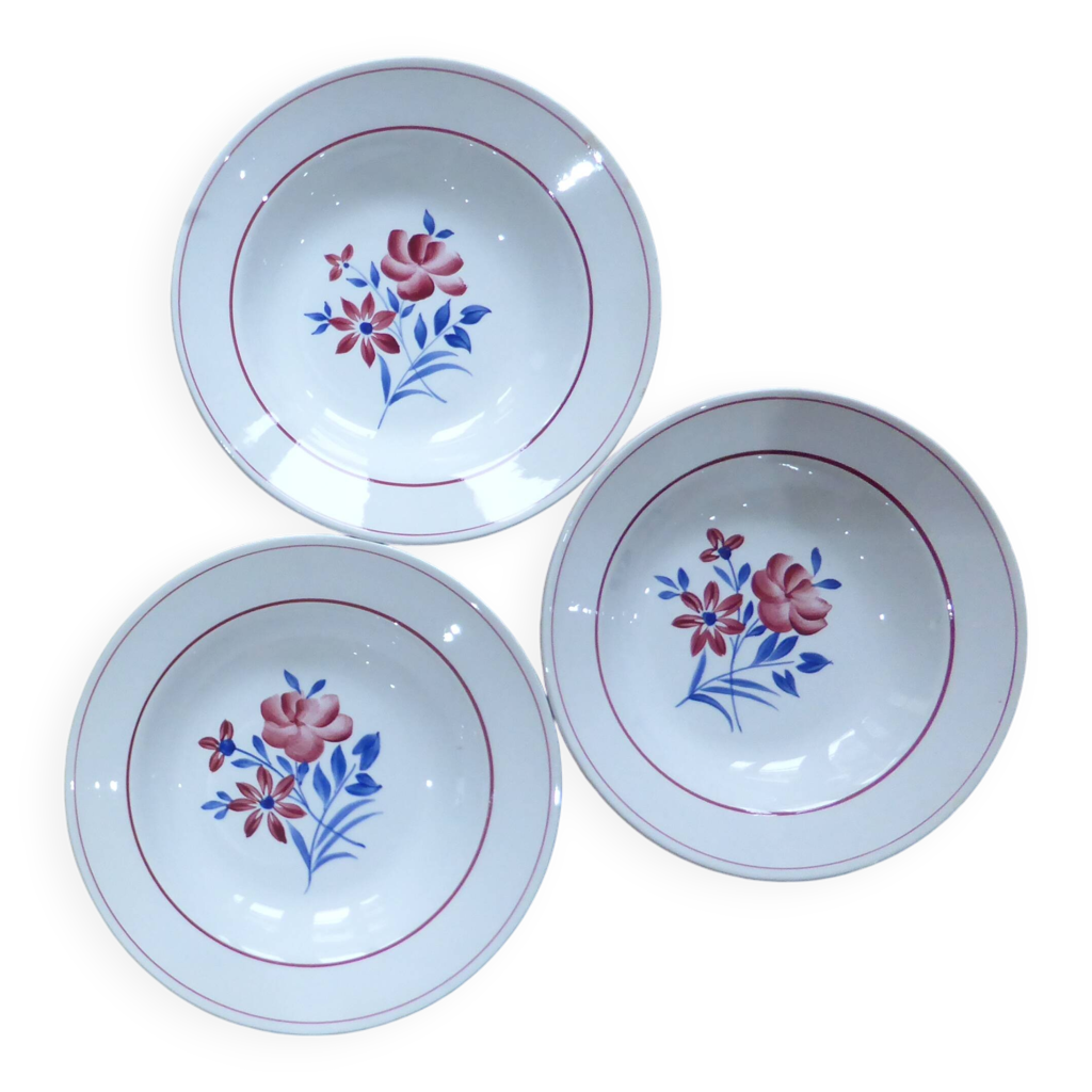 3 assiettes creuses St Amand, France 191134 | Selency
