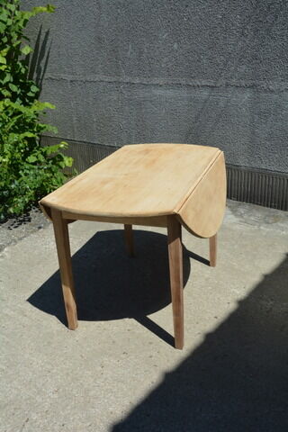 Table ronde rabattable, demi lune | Selency