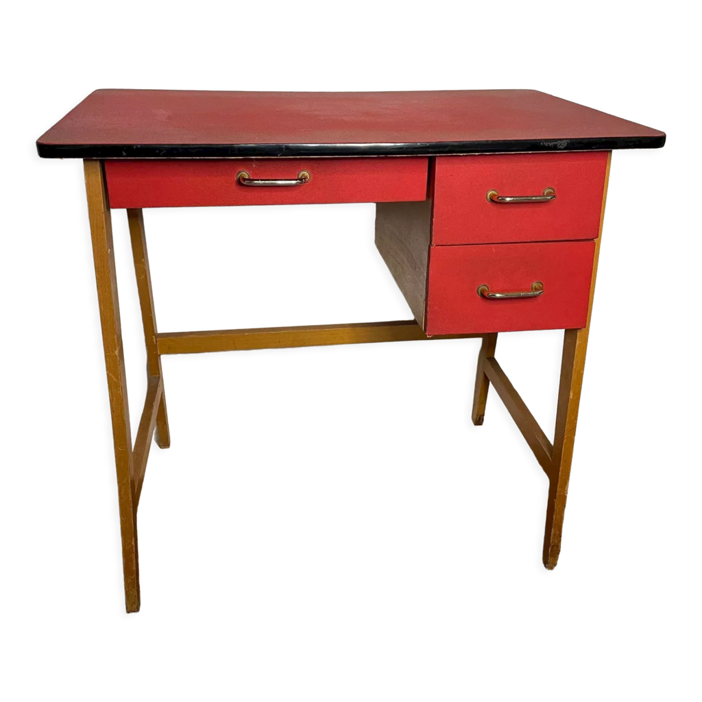Ancien bureau pour enfant en formica vintage | Selency