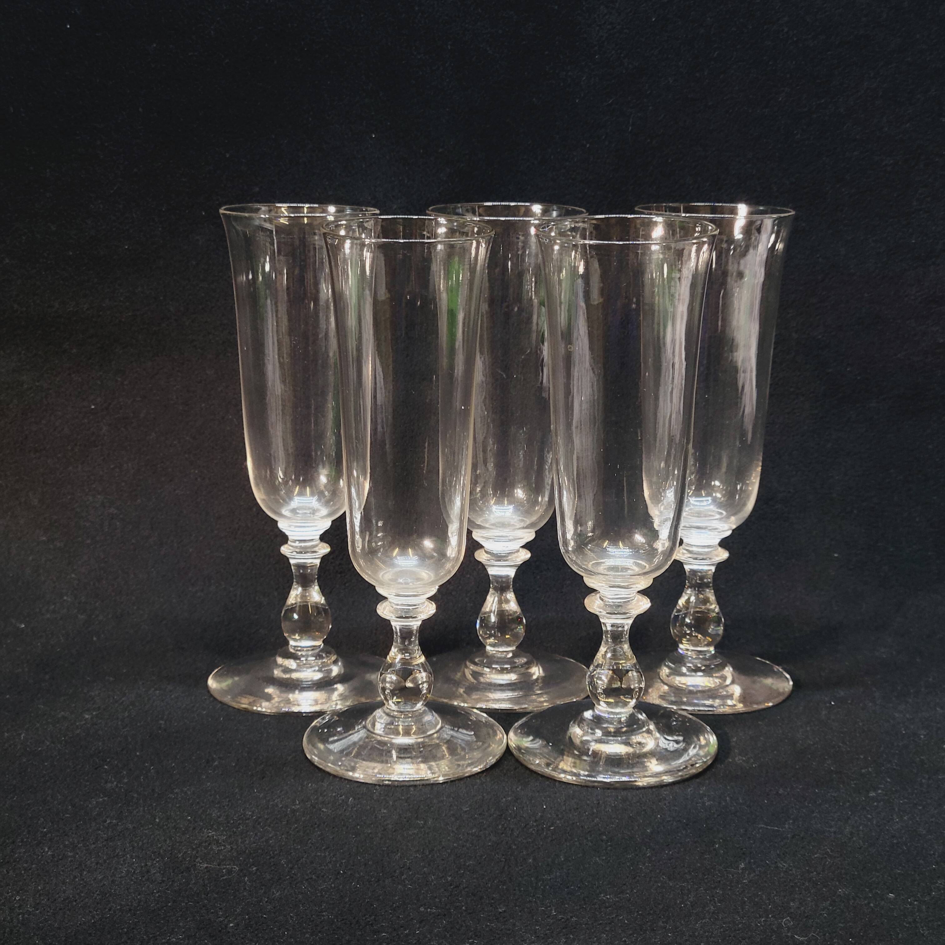 Flutes Champagne Baccarat Anciennes