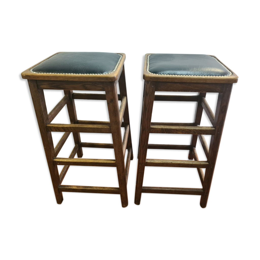 Tabourets de bar en chêne | Selency