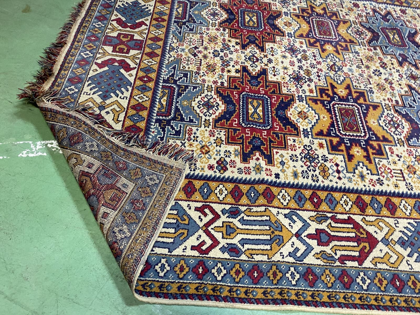 Tapis iranien en laine fait main 300x200cm | Selency