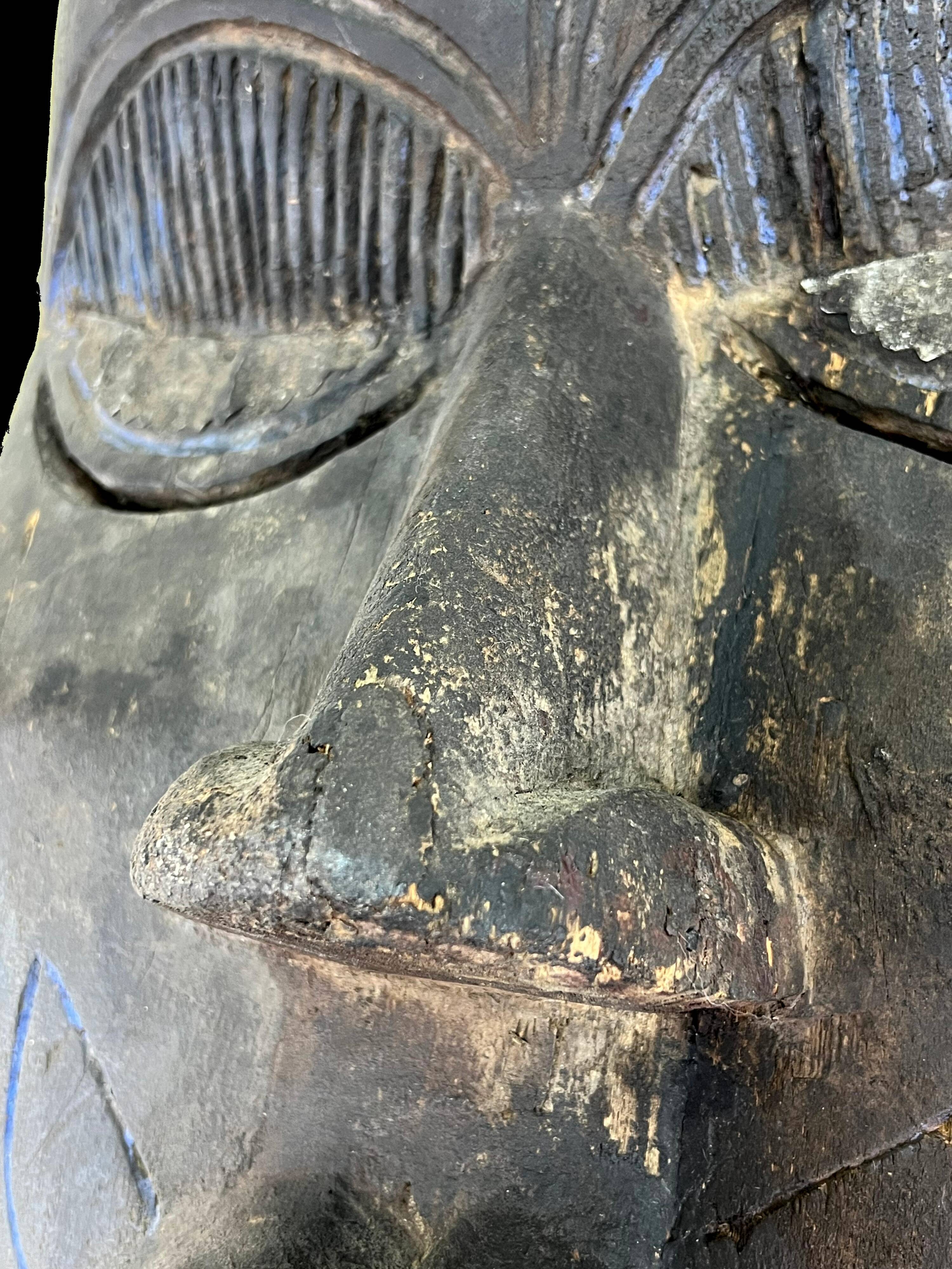 Grand Masque Art Tribal Ancien Gela Dan Bassa African Mask Liberia H ...