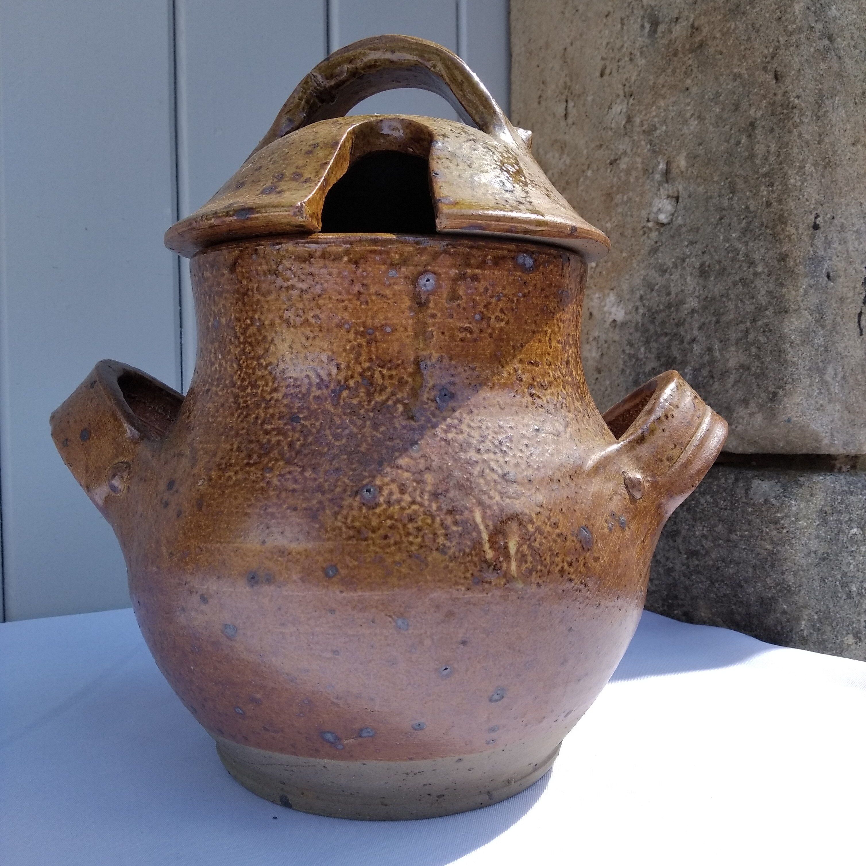 Pot ancien en terre cuite vernissée | Selency