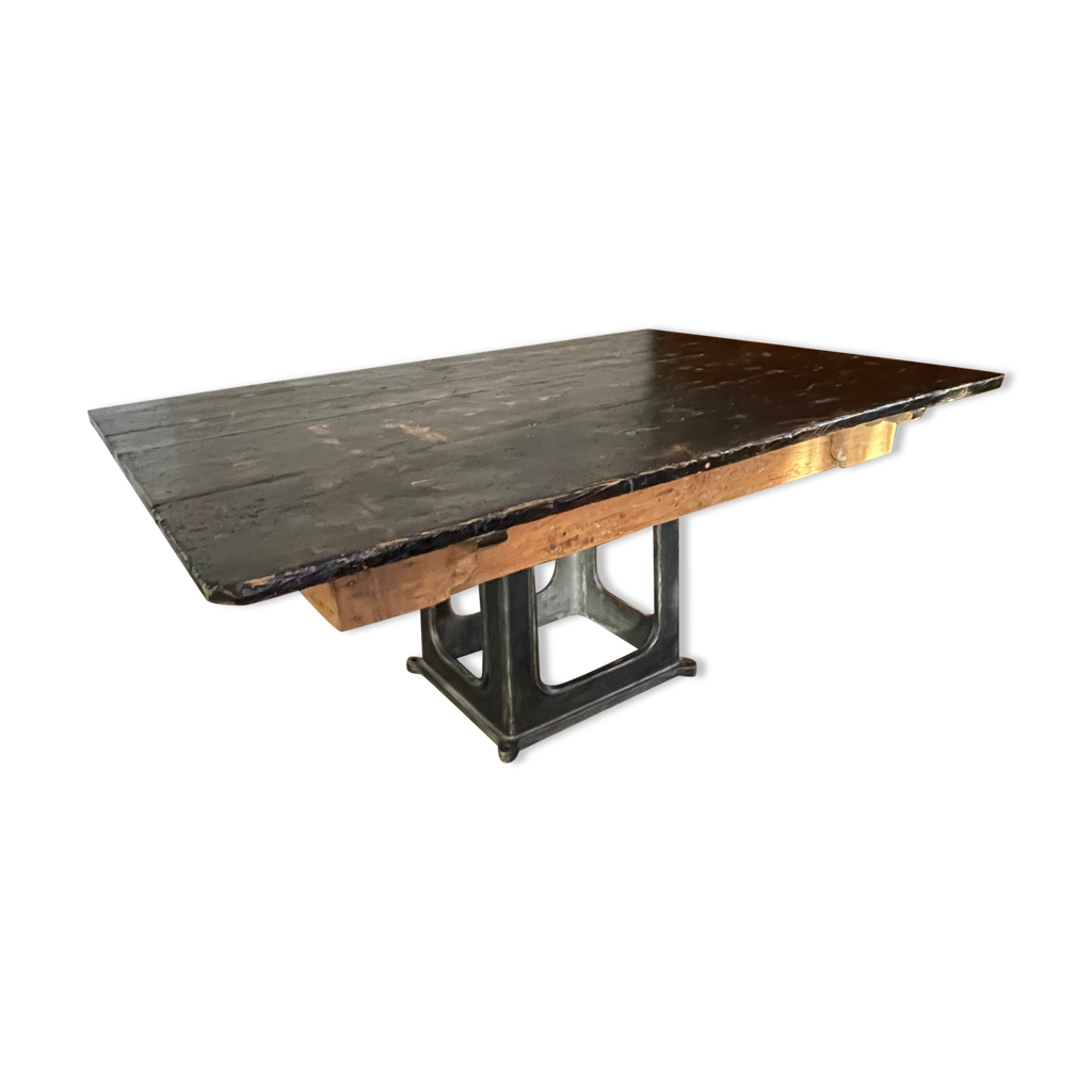 Table industrielle bois et métal | Selency