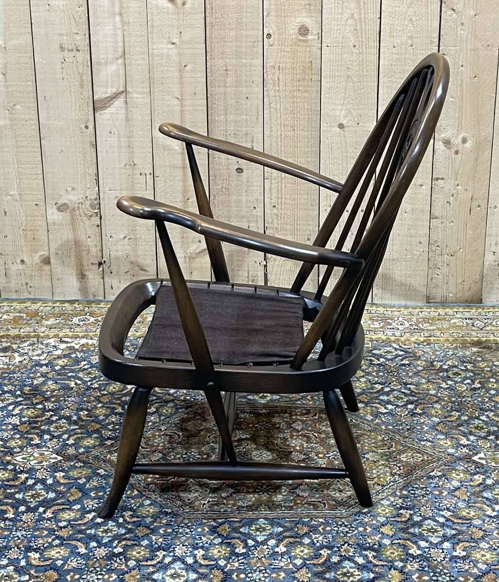 Fauteuil ercol en hêtre des années 70 (sans coussin) | Selency