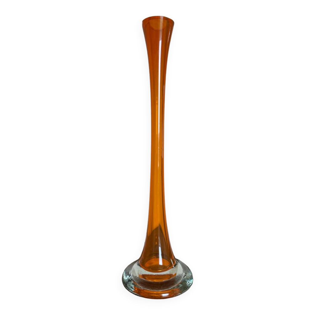 Grand vase soliflore verre Murano vintage | Selency