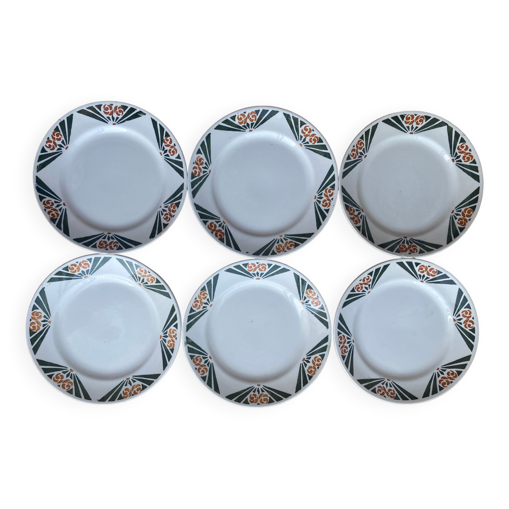 6 Assiettes plates Labrut Frères modèle Tours | Selency