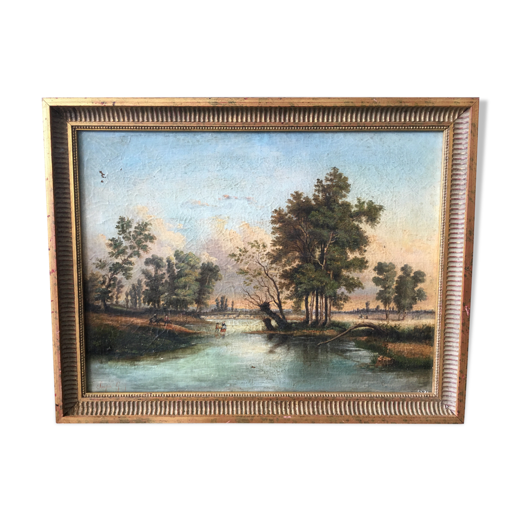 Tableau ancien paysage | Selency
