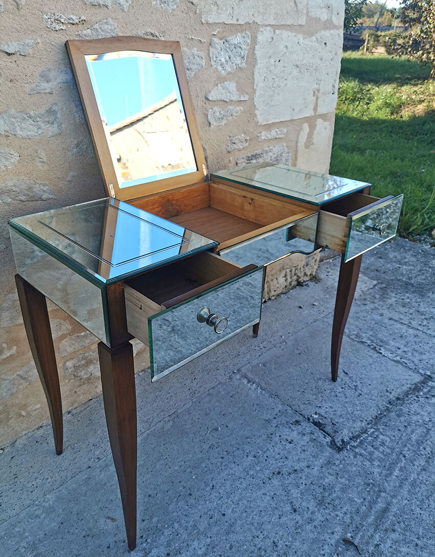 Coiffeuse console miroirs années 40 | Selency