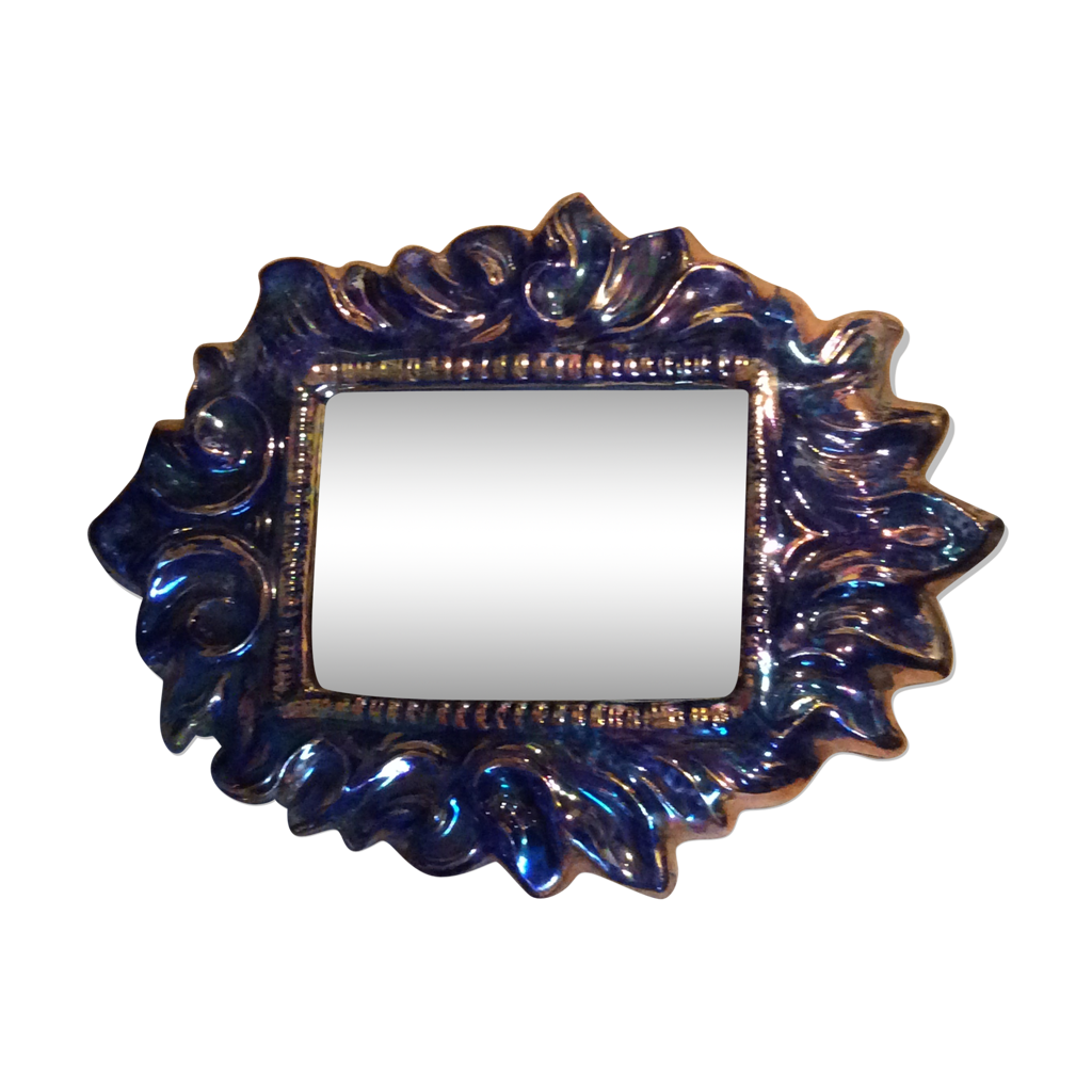 Miroir céramique Marc Roussel 1950 33x25cm | Selency