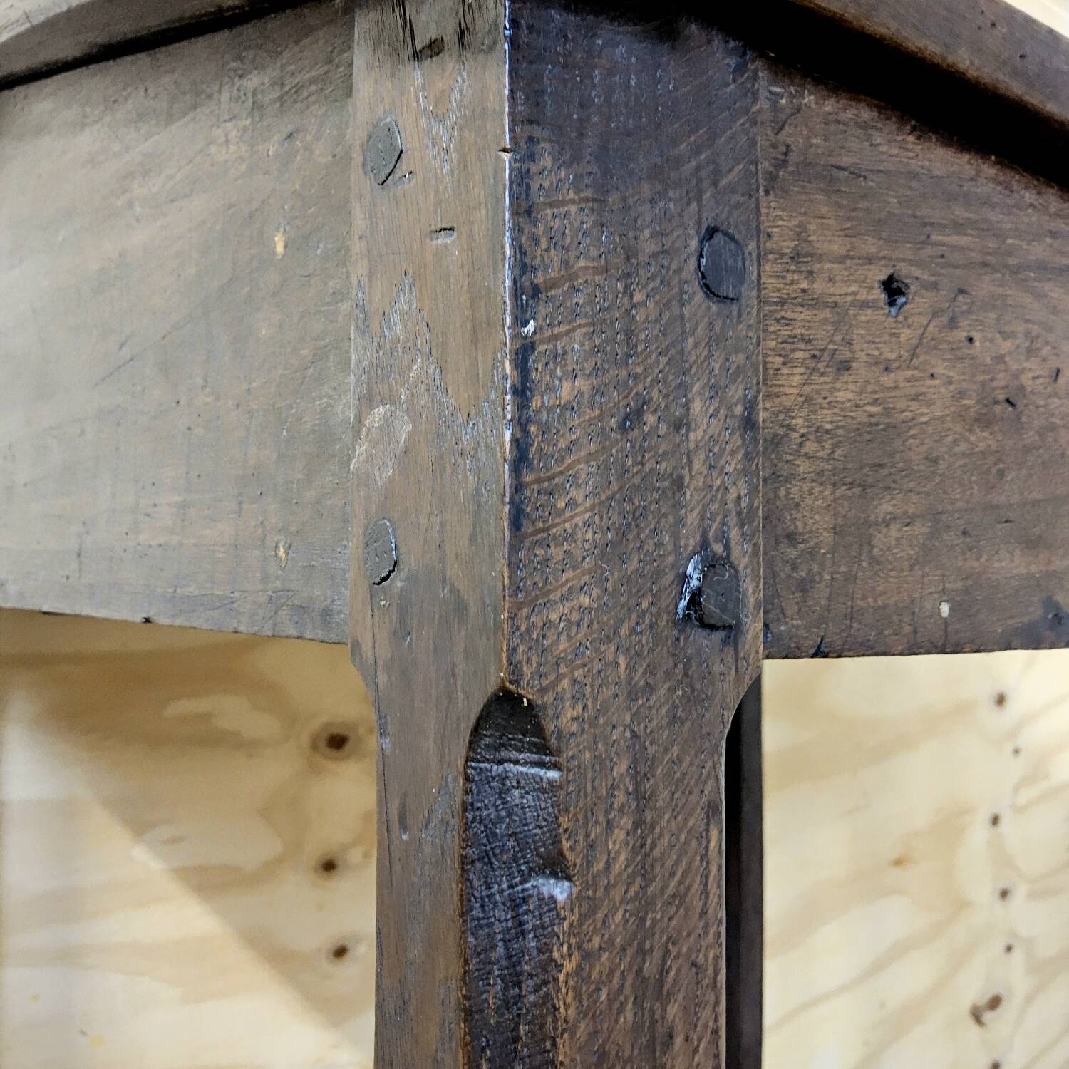 Antique tall wooden lectern / writing desk 19th century secretary desk ...