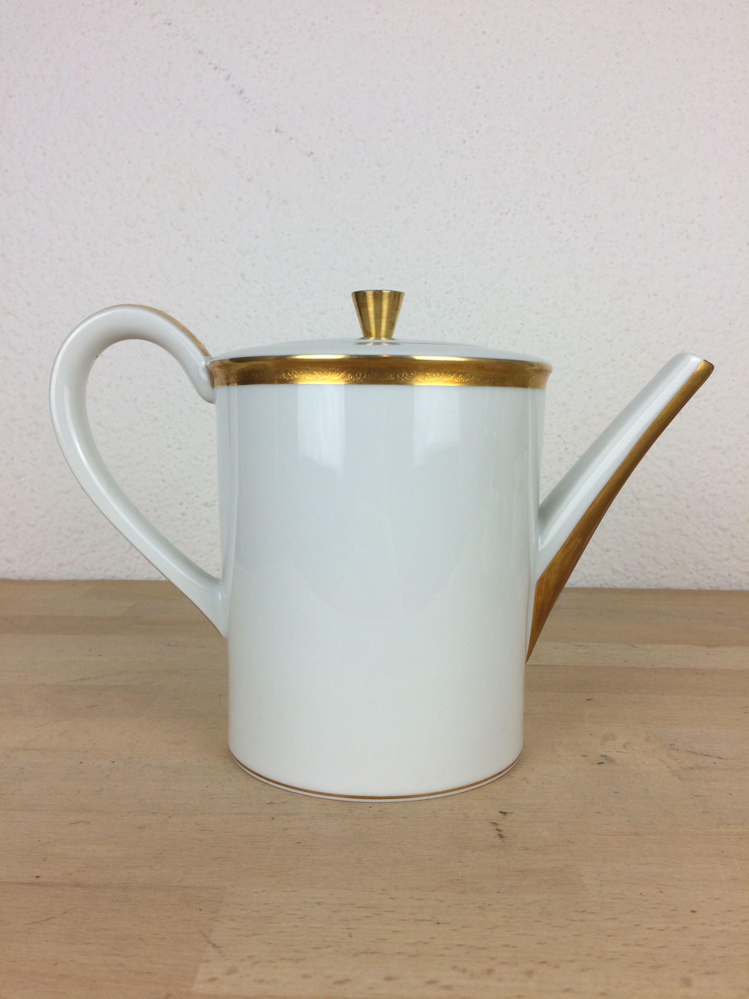 Service à thé porcelaine A. Vignaud Limoges et cuillers moka Christofle ...