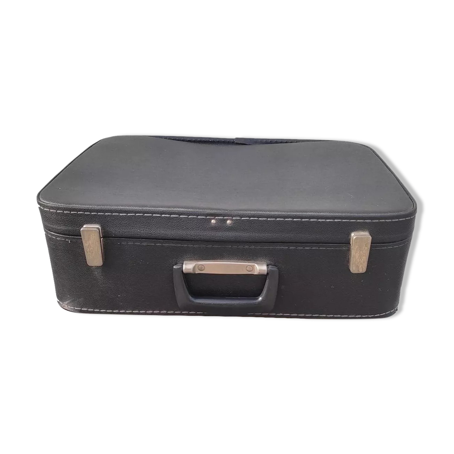 Valise vintage noir années 60 | Selency