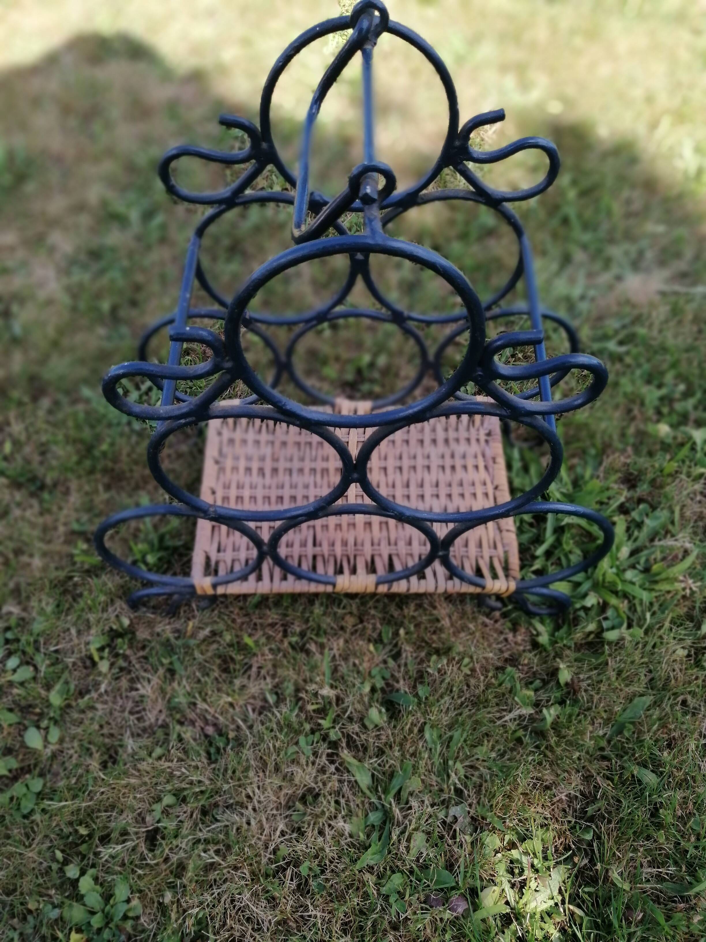 Range bouteilles en fer forge | Selency