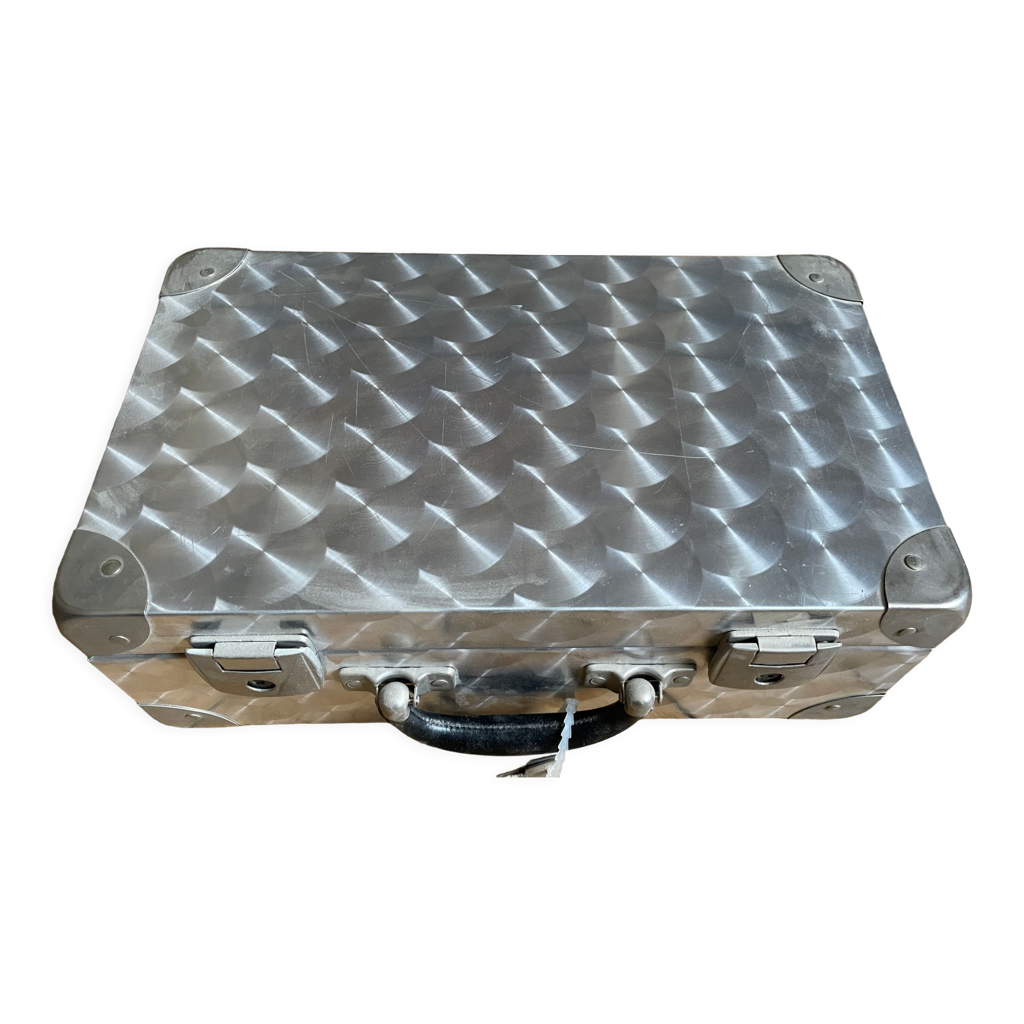 Valise coffre aluminium vintage | Selency