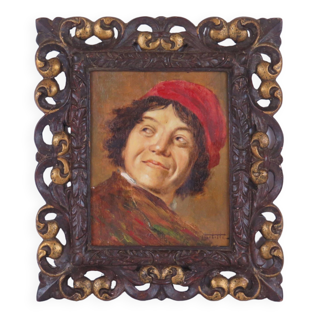 Peinture à l'huile antique portrait d'un jeune homme par Frans Hals Le ...
