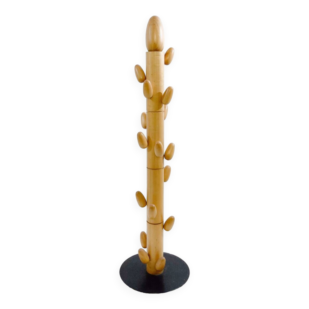 Mid-Century Modern Solid Wood Coat Rack | Selency