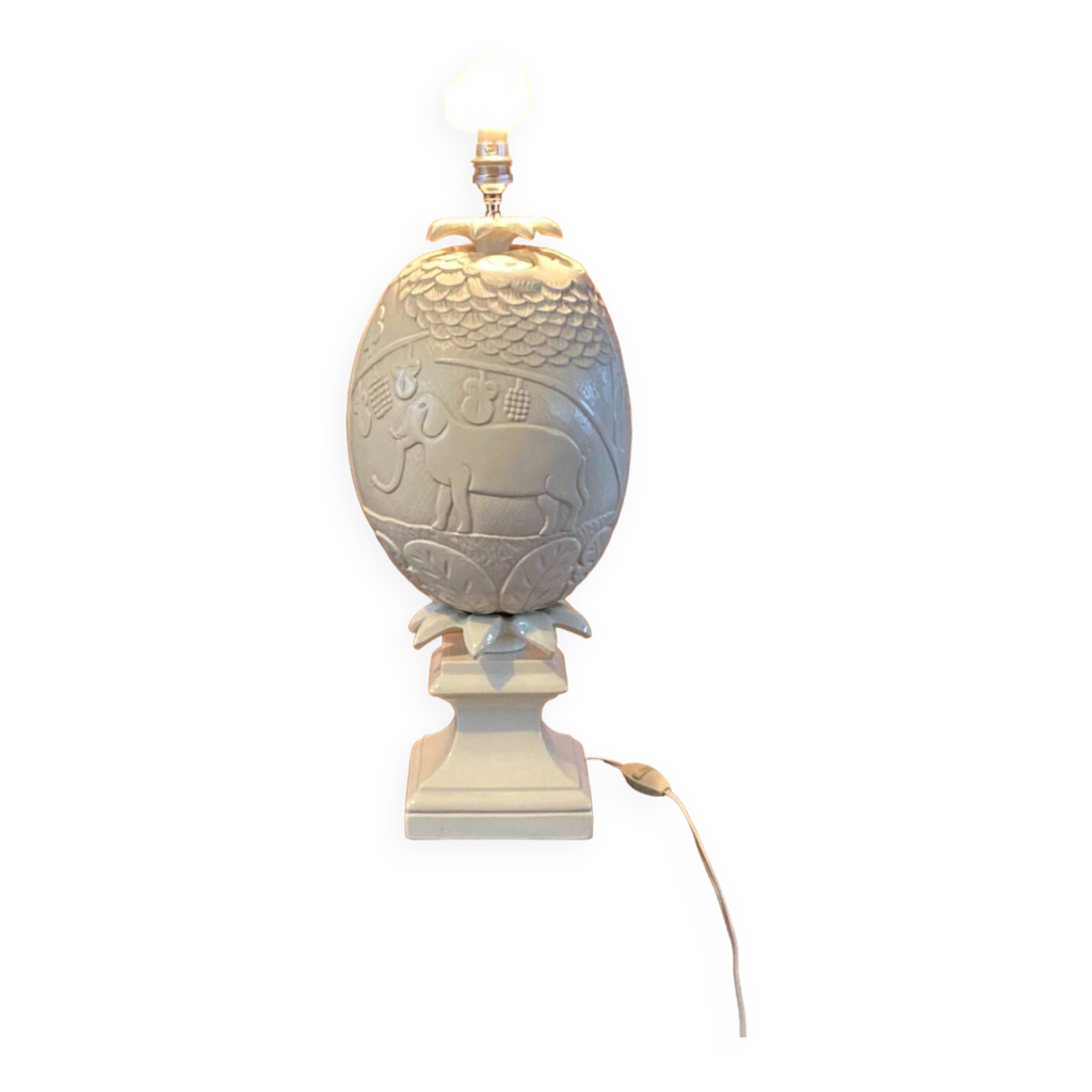 Lampe de salon ananas années 1960/70 en résine époxy à motifs ...