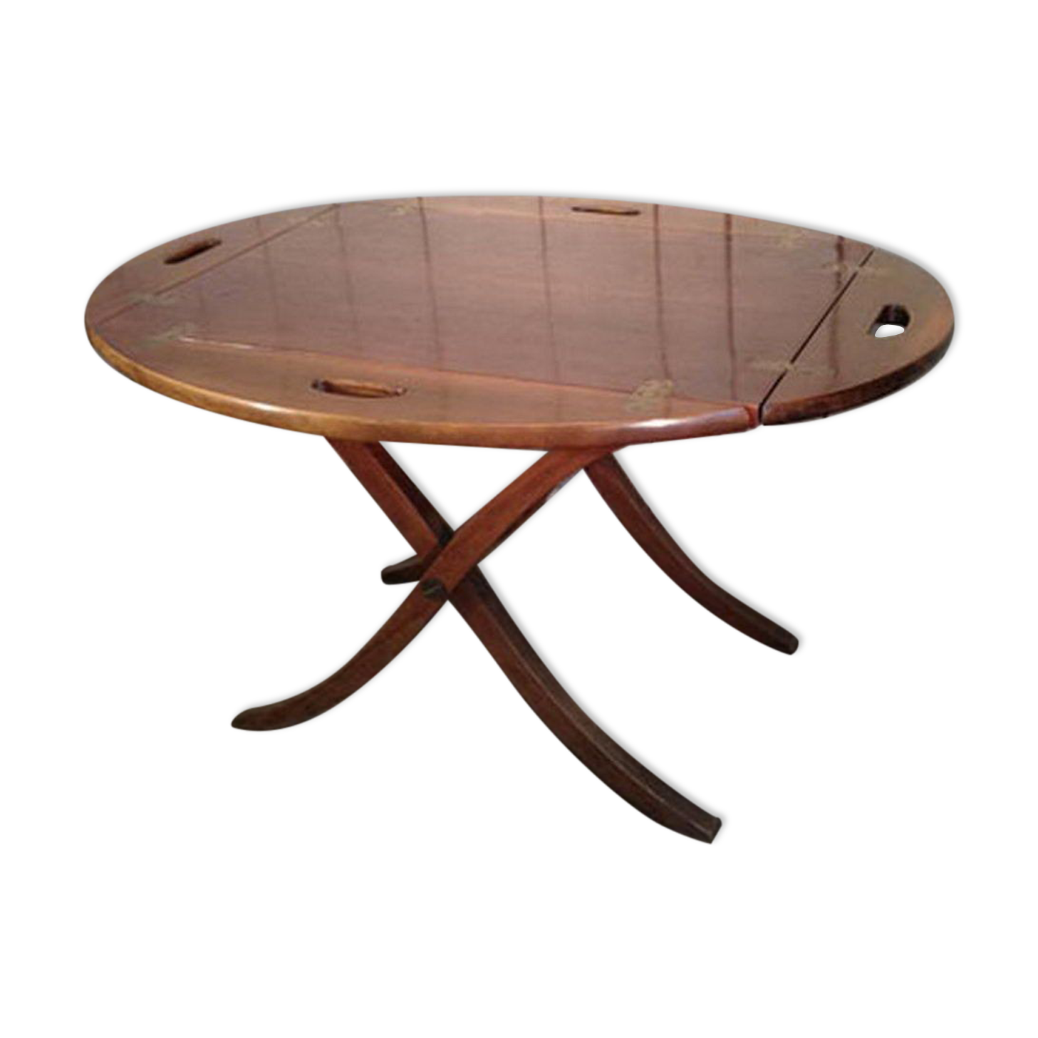 Table pliante bateau en acajou | Selency