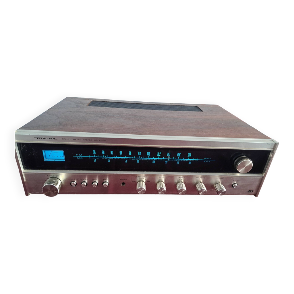 Realistic sta-77 ampli hifi/tuner am/fm vintage 1970s | Selency