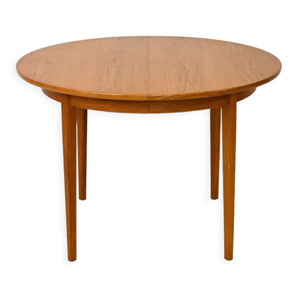 Table ronde extensible scandinave des années 60 | Selency