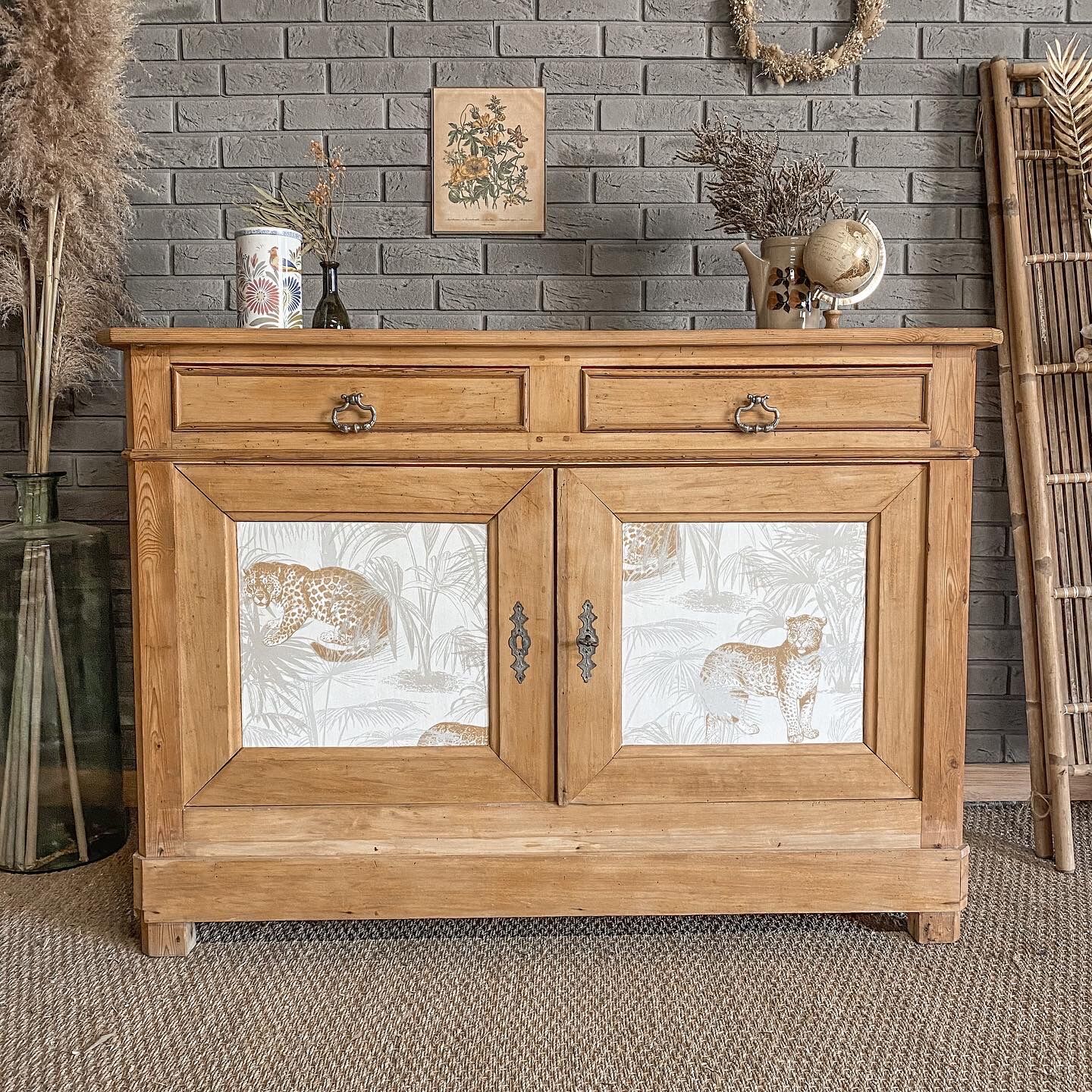 Buffet vintage bois massif | Selency