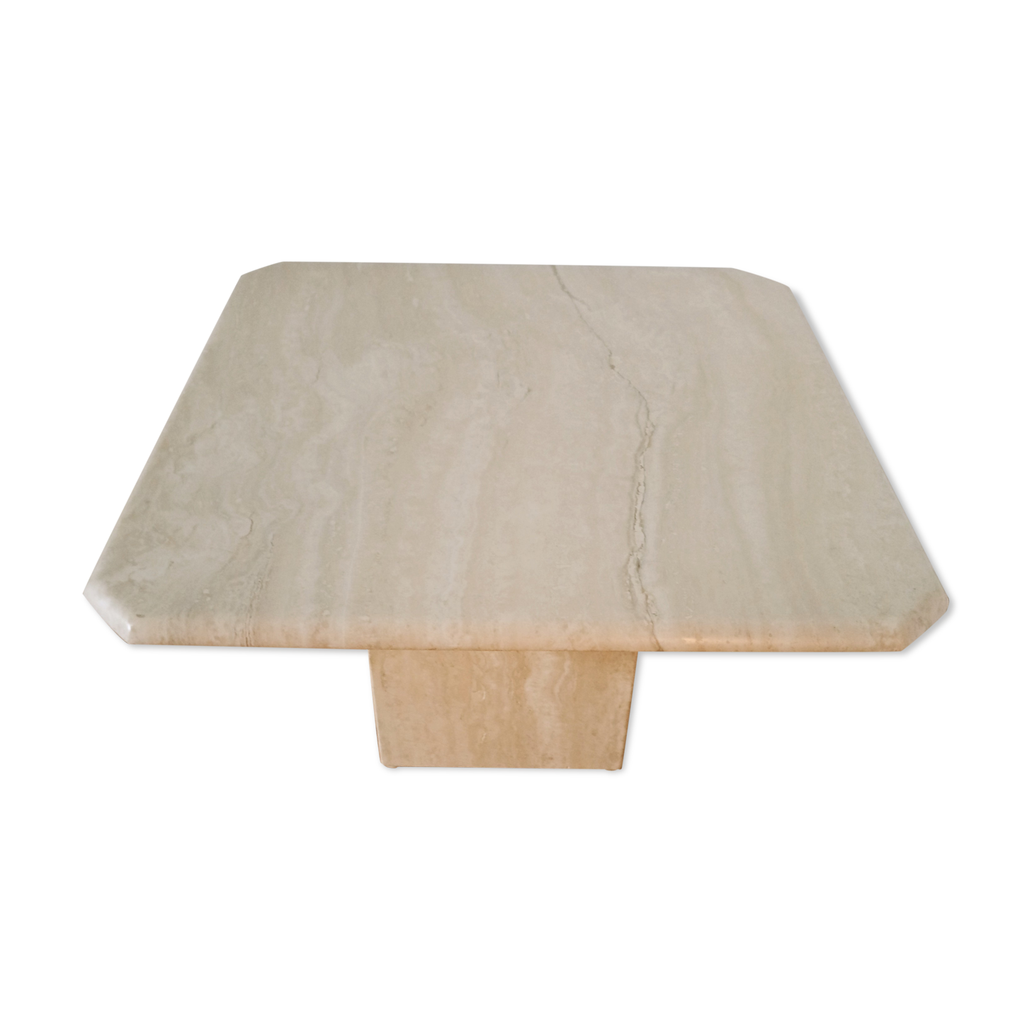Table basse carrée en travertin | Selency