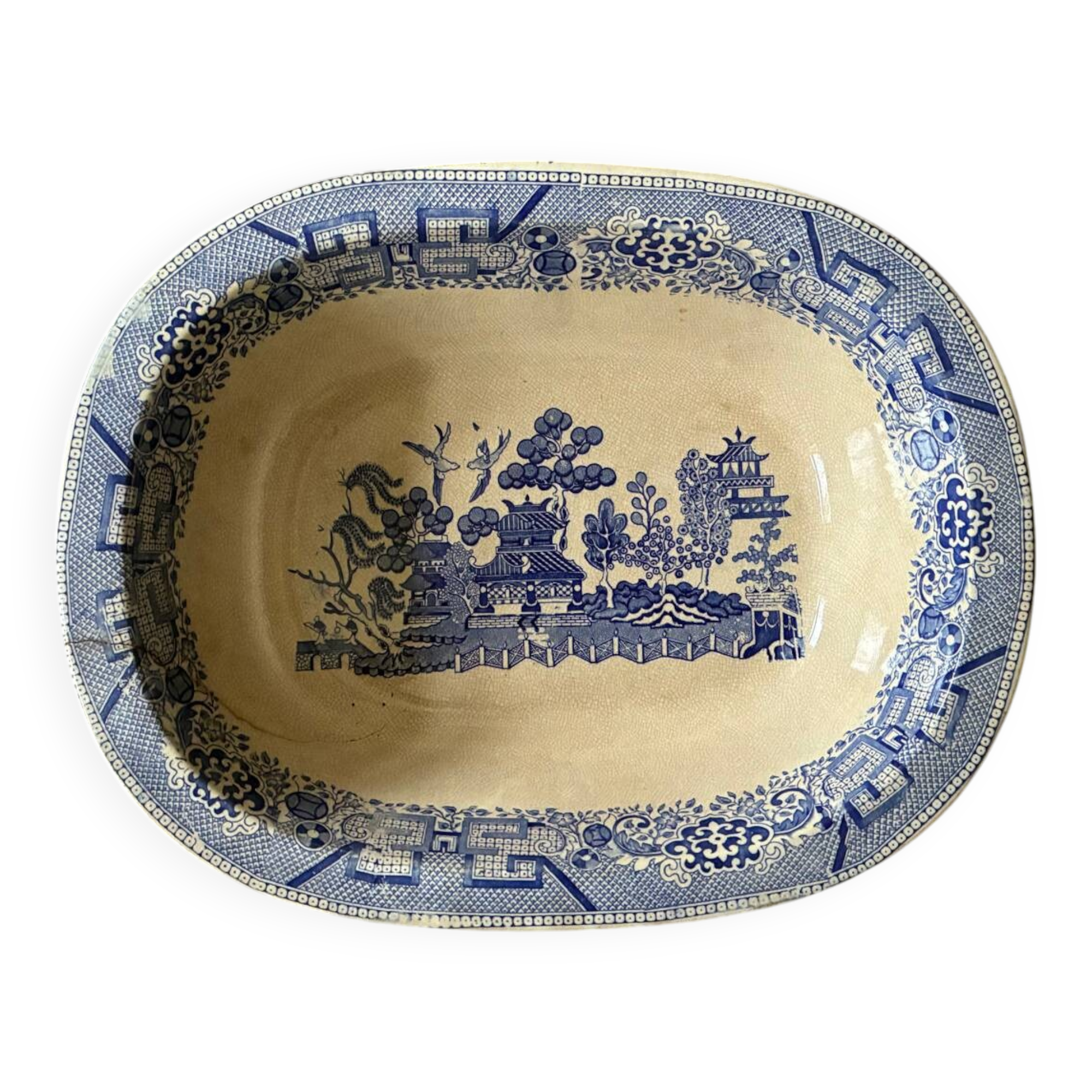 Plat en faïence belge Boch La Louvière | Selency